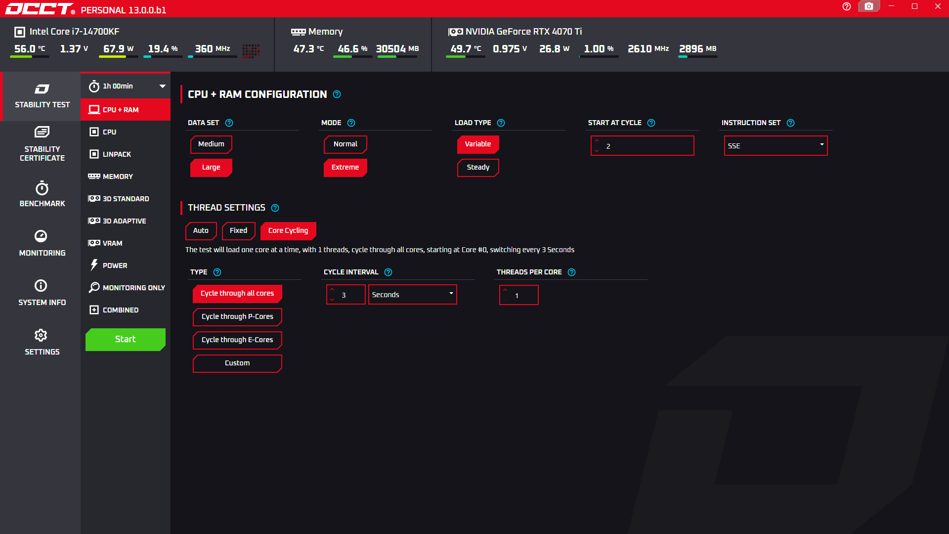 OCBASE/OCCT : Free, all-in-one stability, stress test, benchmark and ...